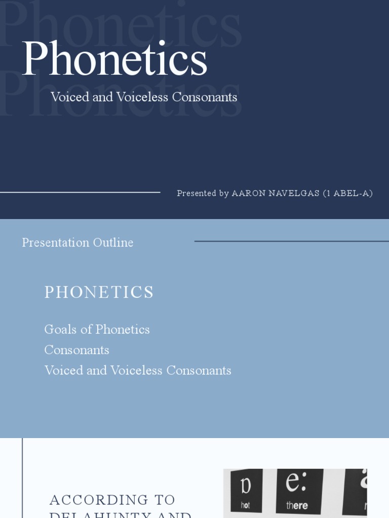 Voiced vs. Voiceless Consonants | PDF | Phonetics | Consonant