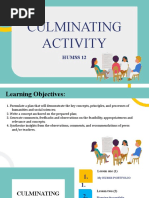 Module Culminating Activity Grade 12 Humss | PDF