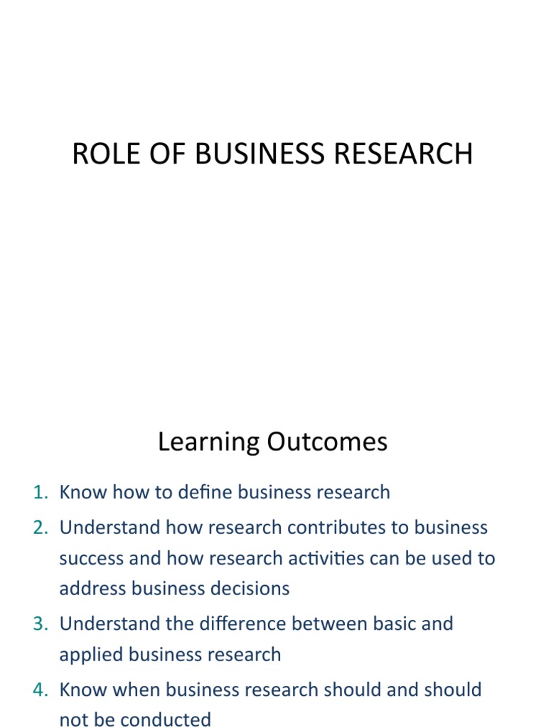 Session1 - Introduction To Business Research | PDF | Decision Making ...