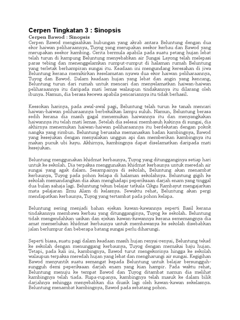 Cerpen Bawod | PDF