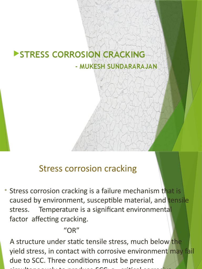 Stress Corrosion Cracking | PDF | Fracture | Corrosion