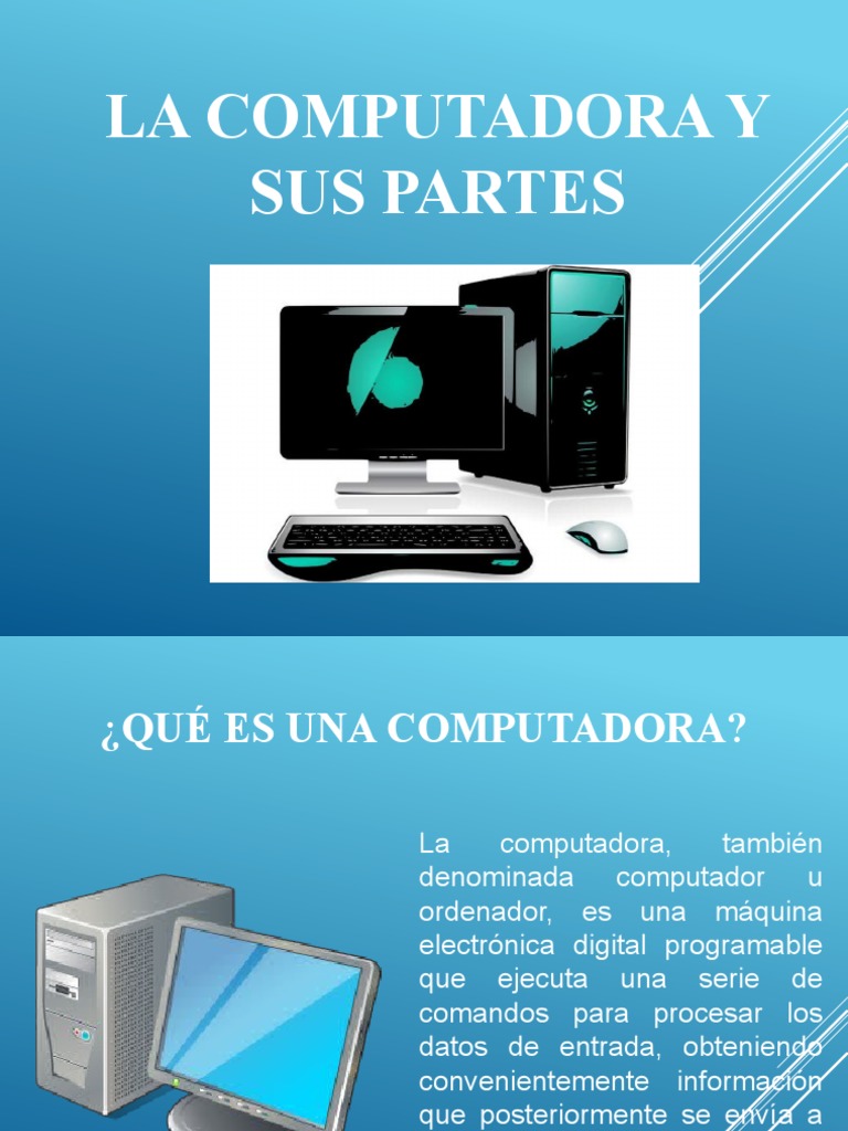 Partes y componentes básicos de una computadora | PDF | Hardware de la ...