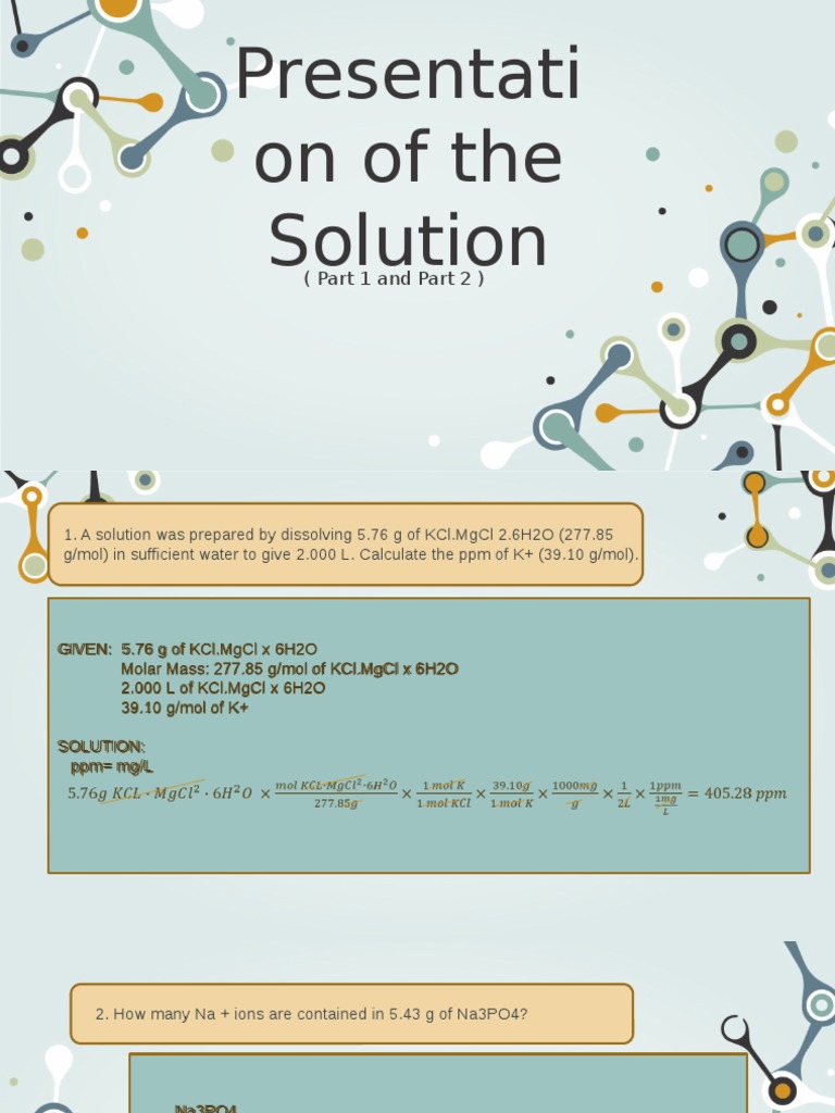 Calculating Ionic Concentrations and pH | PDF | Ph | Mass Concentration ...