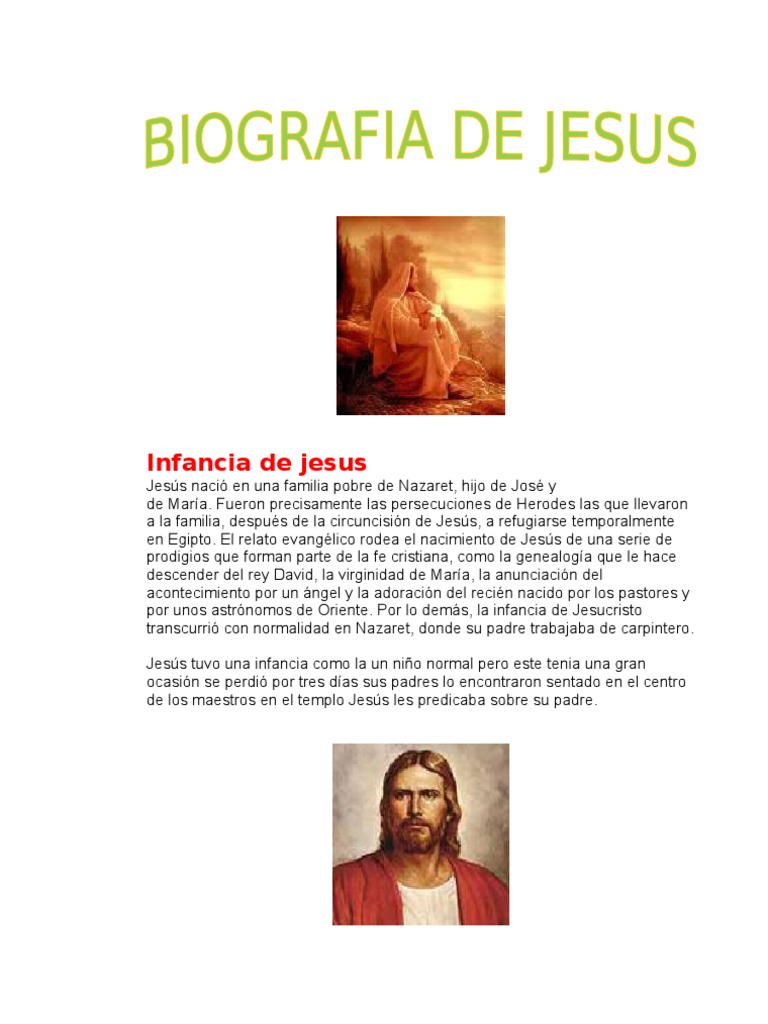 Biografia de Jesucristo | PDF | Poncio Pilato | Jesús