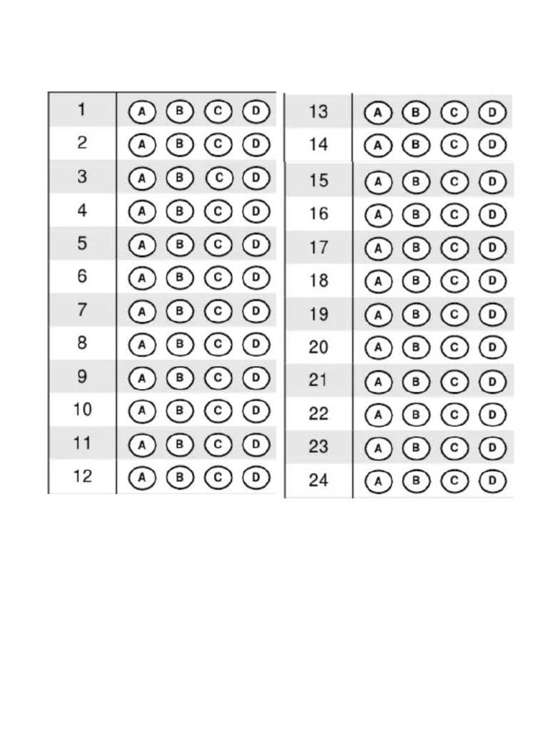 Tabla de Respuestas Imprimir | PDF