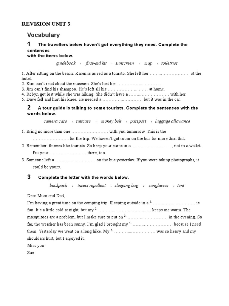 Revision Unit 3 Pdf