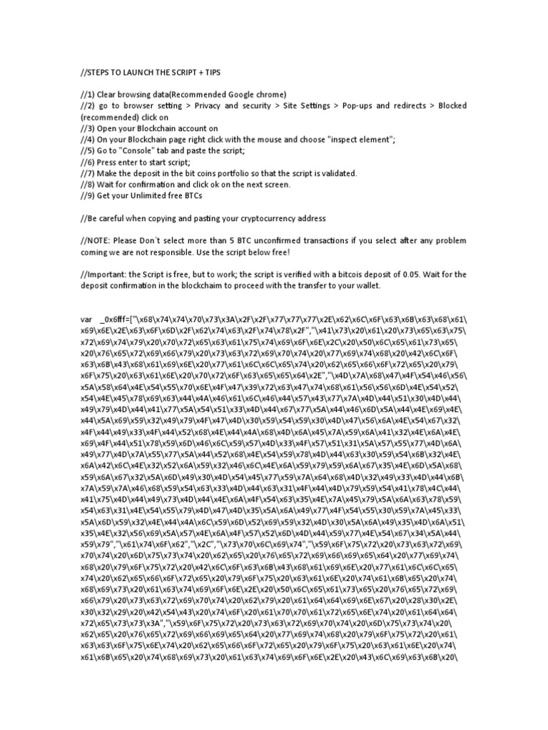 Blockchain Unconfirmed Transaction Hack Free Script Pdf Bitcoin