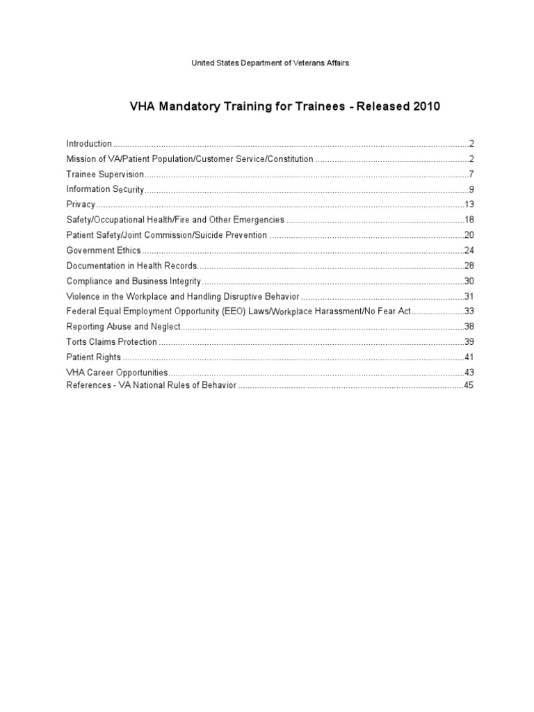 VA Policies and Procedures | Veterans Health Administration ...