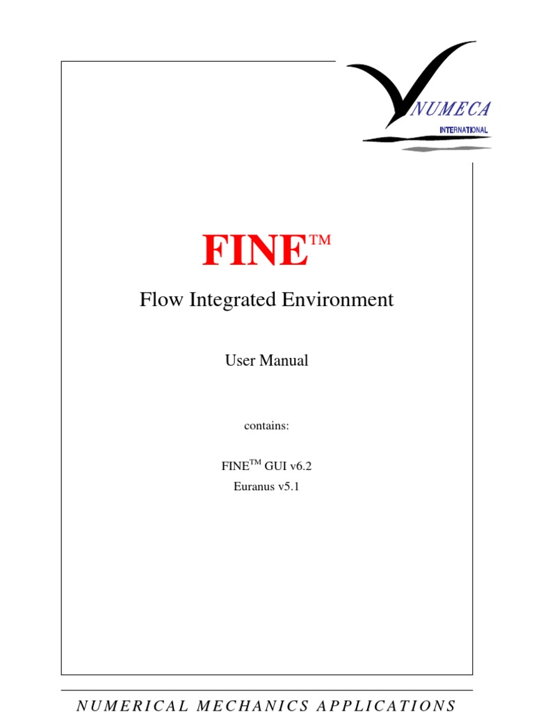 User Manual Fine Turbo v6.2-9 | PDF | Computational Fluid Dynamics ...