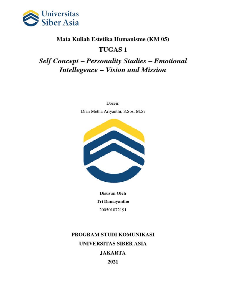 Self Concept - Personality Studies - Emotional Intellegence | PDF