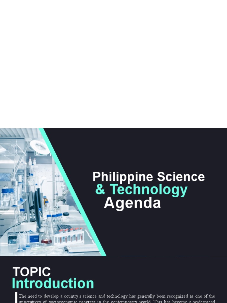 The Philippine Government Science & Technology Agenda | PDF ...