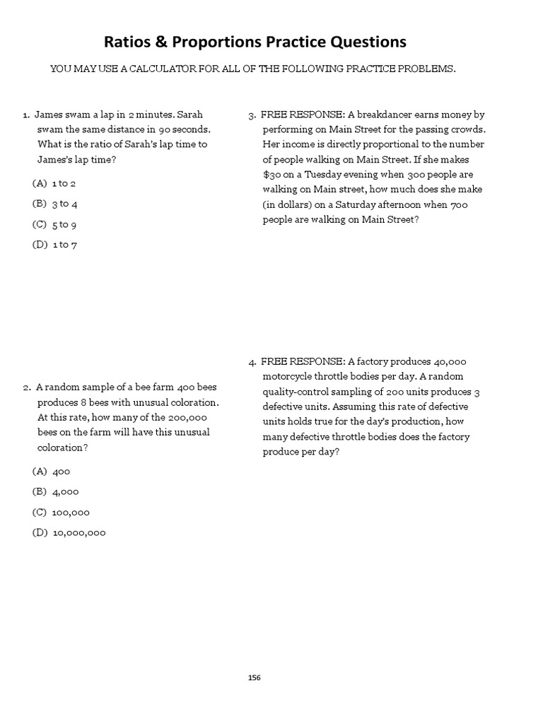 Ratio, Proportion and Percents Assignment | PDF | Taxes | Prices