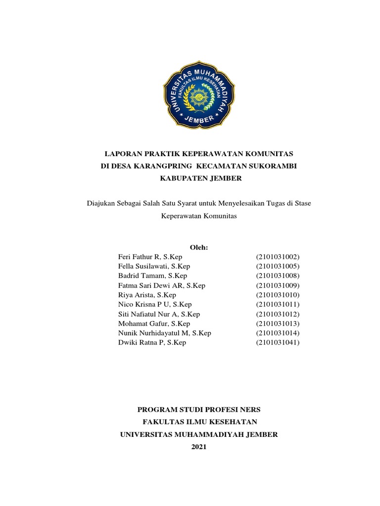 01 Laporan Akhir Komunitas Pdf Sains Matematika