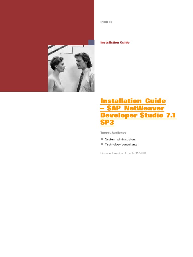 Sap Nwds Install And Upgrade Pdf Java Software Platform Java Programming Language