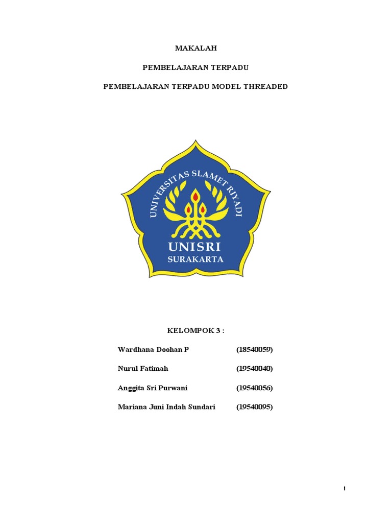 Model Pembelajaran Terpadu Threaded | PDF | Komputer