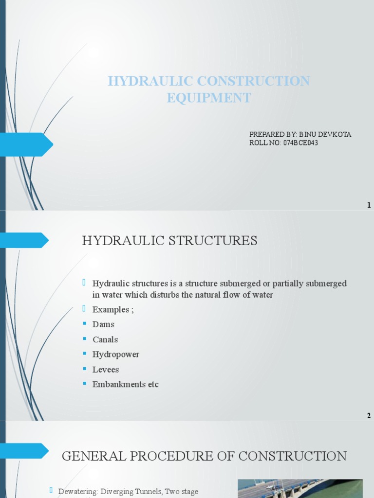 Hydraulic Construction Equipment | PDF | Deep Foundation | Civil ...