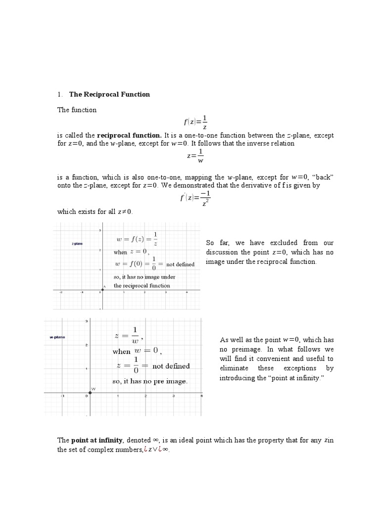 The Reciprocal Function | PDF | Circle | Function (Mathematics)