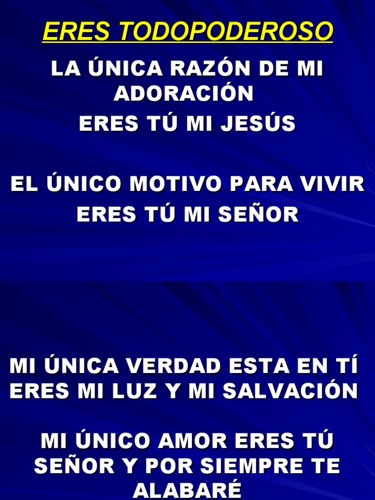 Eres Todopoderoso | PDF