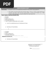 CS Form No. 212 Attachment - Work Experience Sheet | PDF | Human ...