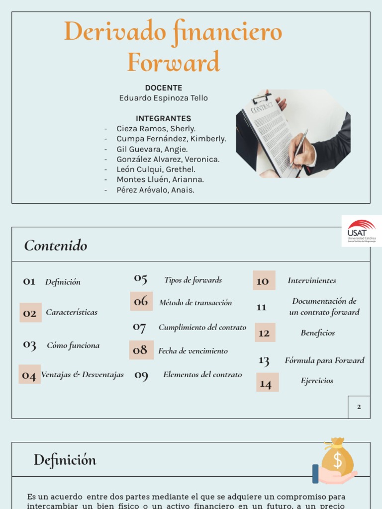 Derivado Financiero - Forward | PDF | Contratos futuros | Tipo de cambio