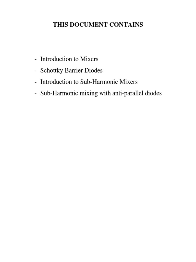 Anti-Parallel Diode Pair | PDF | Diode | Electrical Engineering