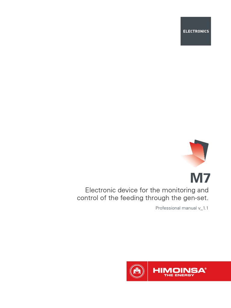 M7 Manual - Eng GE | PDF | Menu (Computing) | Electric Generator