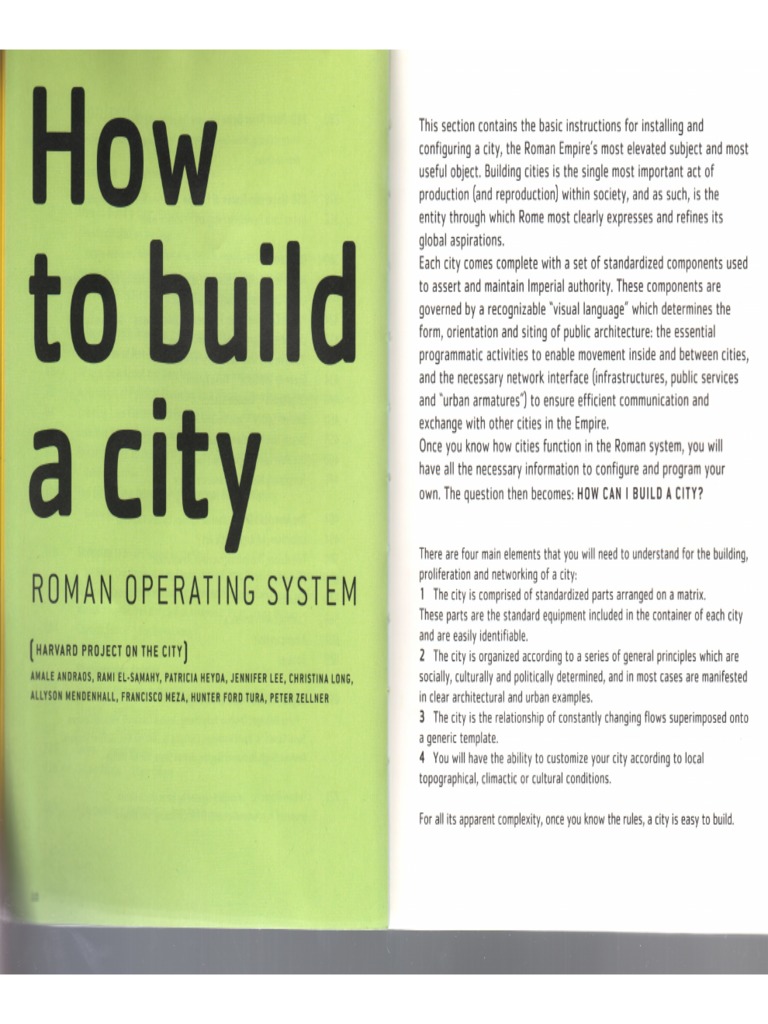 How To Build A Roman City | PDF