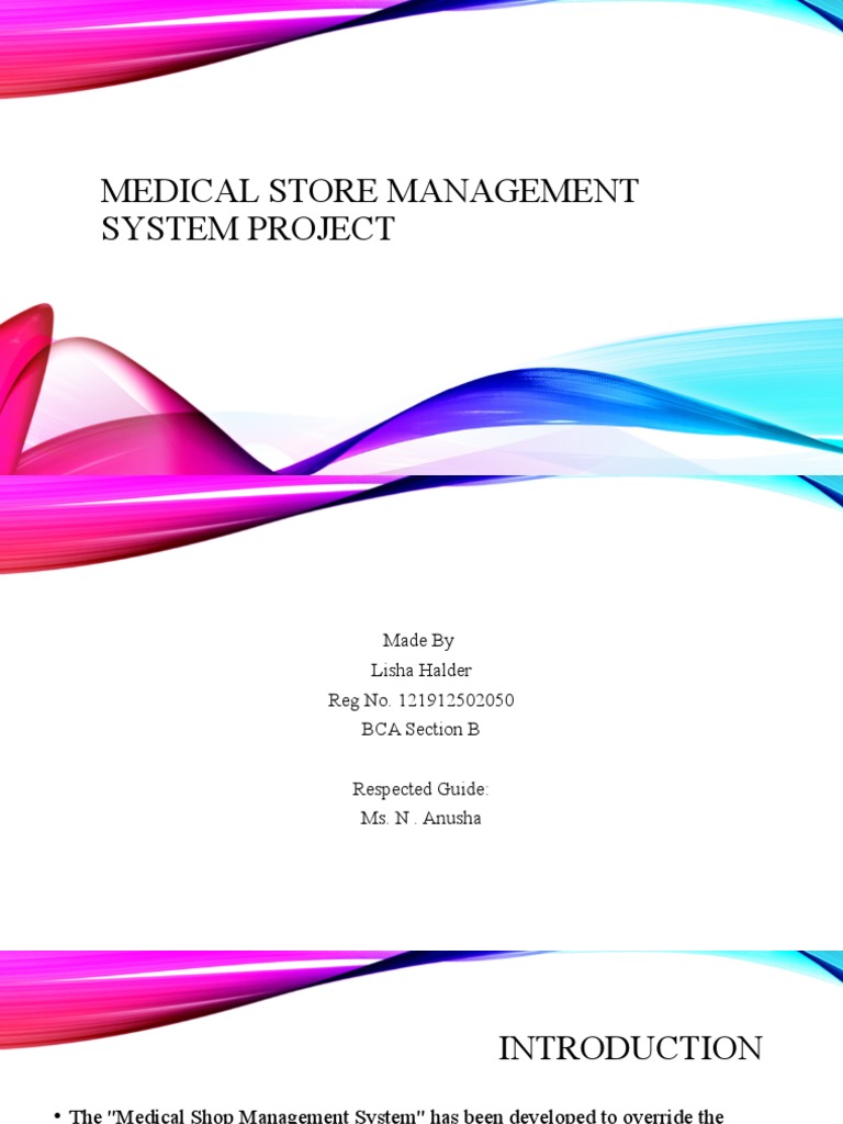 Medical Shop Management System Overview | PDF | Inventory | Databases