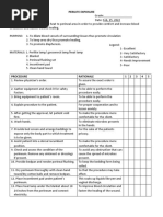 IV Cannulation Checklist | PDF | Intravenous Therapy | Vein