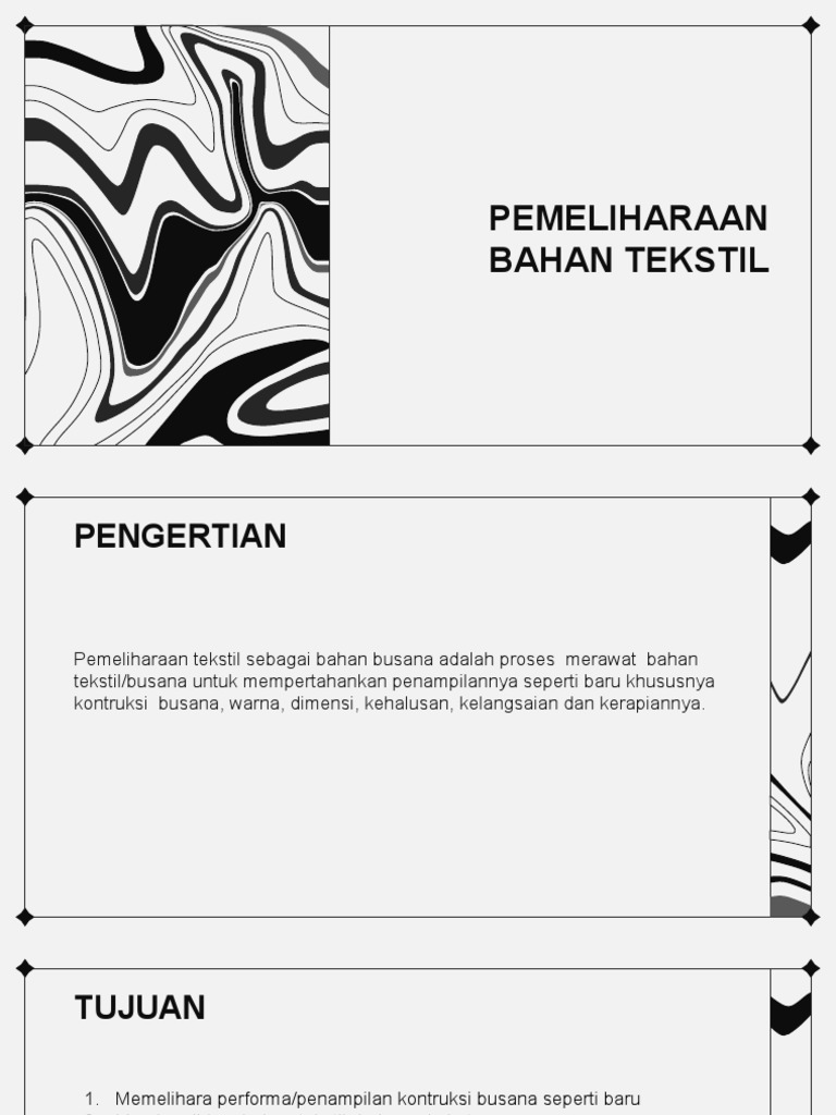 Pemeliharaan Tekstil | PDF