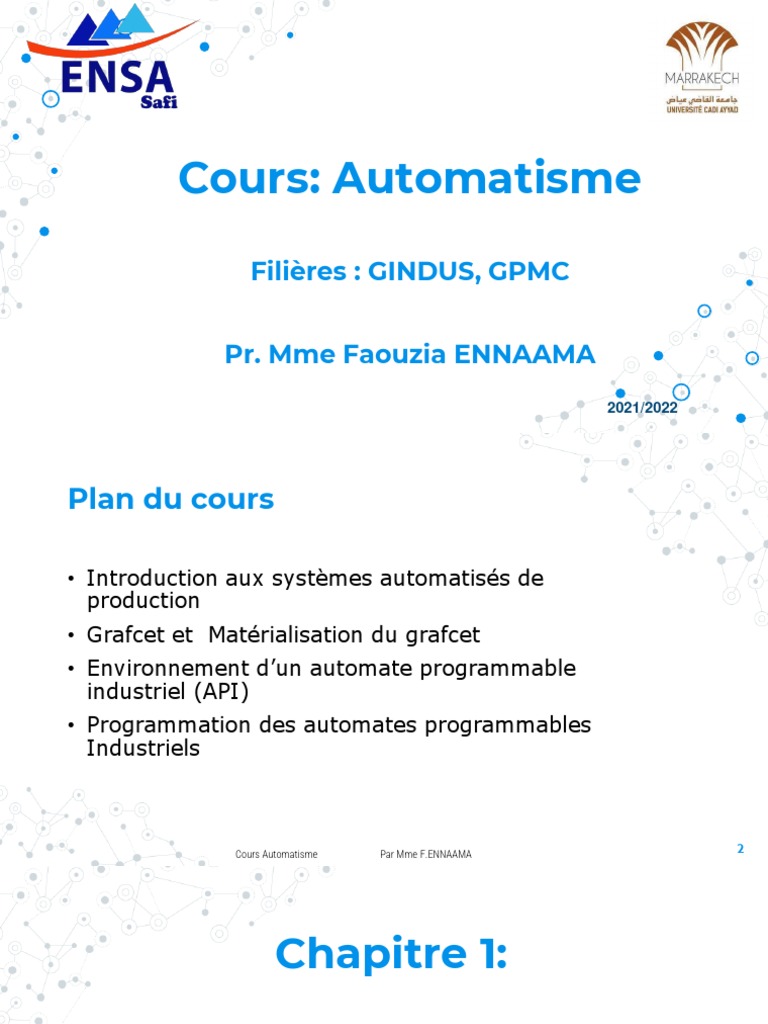 Cours Automatisme Chap1 | PDF | Automatisation | Capteur