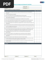 Hazardous Waste Storage Area Weekly Inspection Checklist | PDF