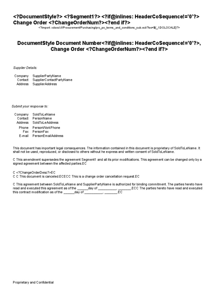 Change Order | PDF | Filename | Business