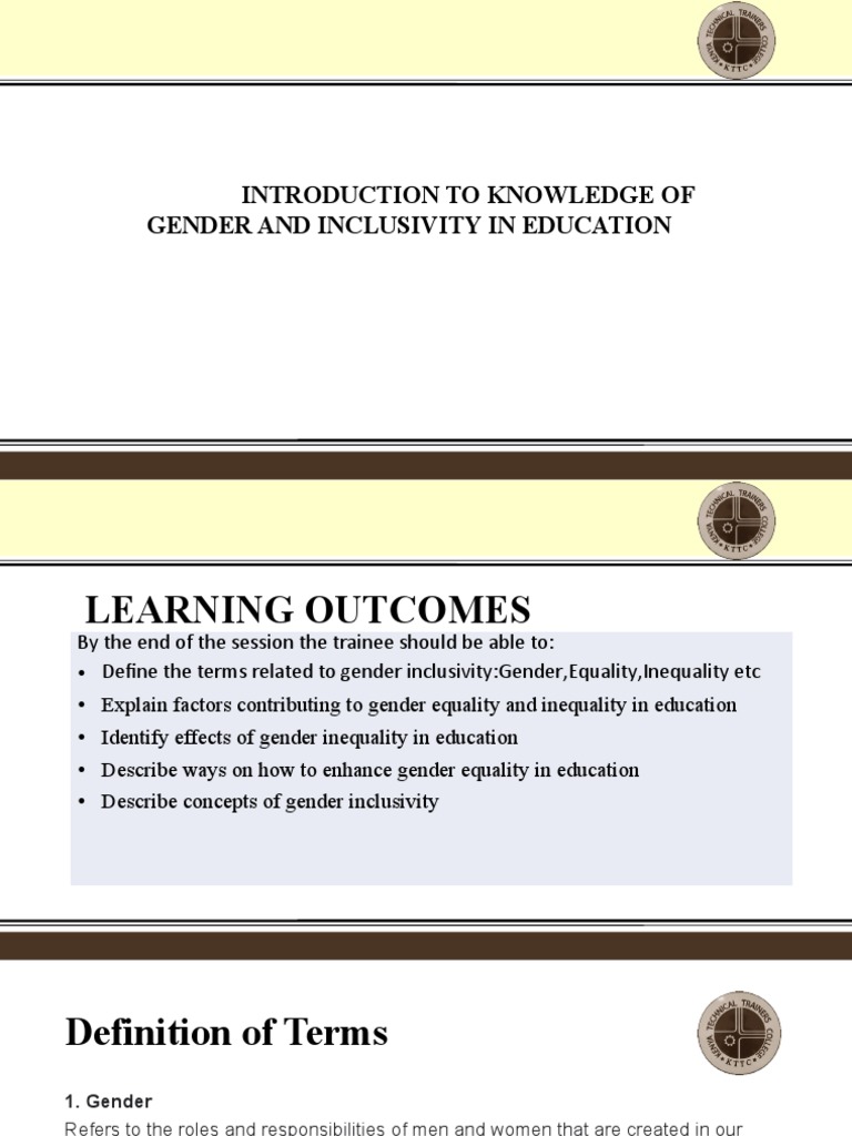 Equality and Gender Notes 2021 | PDF | Discrimination & Race Relations ...