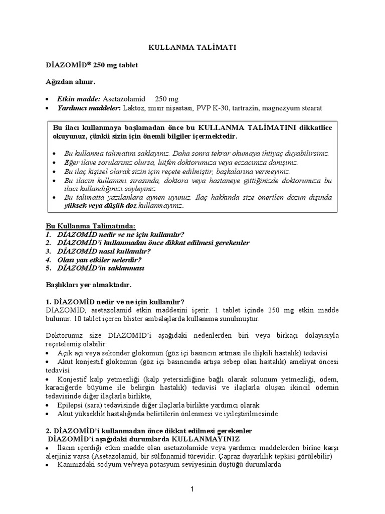 Diazomid KT | PDF