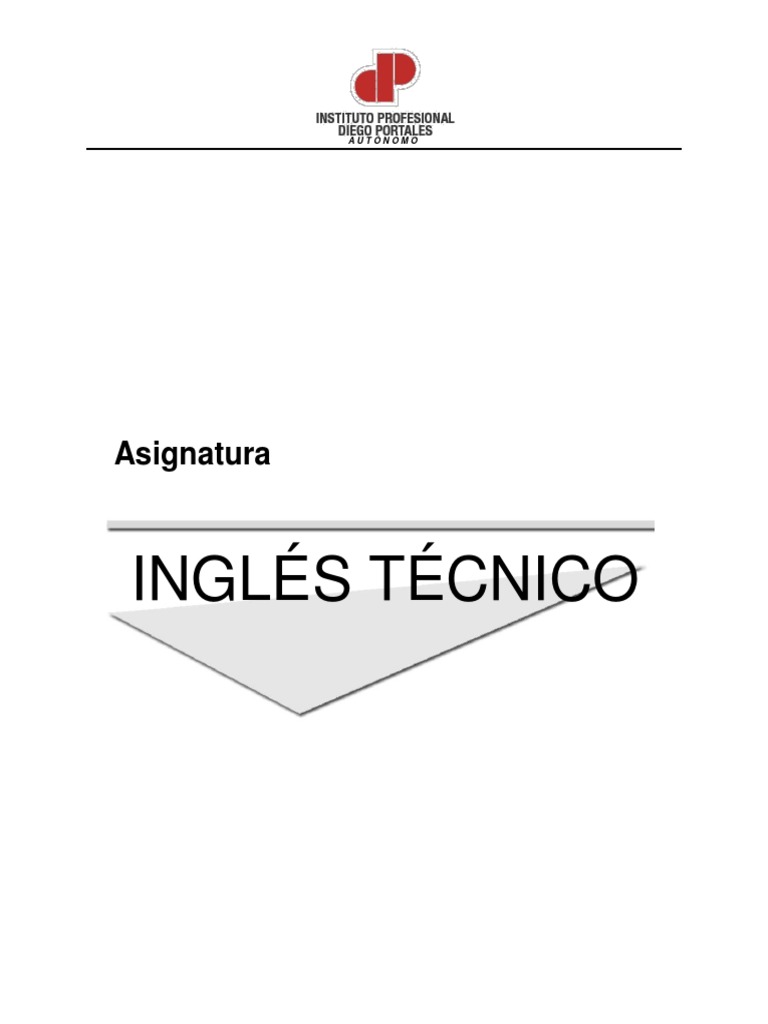 Inglés Técnico | PDF | Traducciones | Verbo
