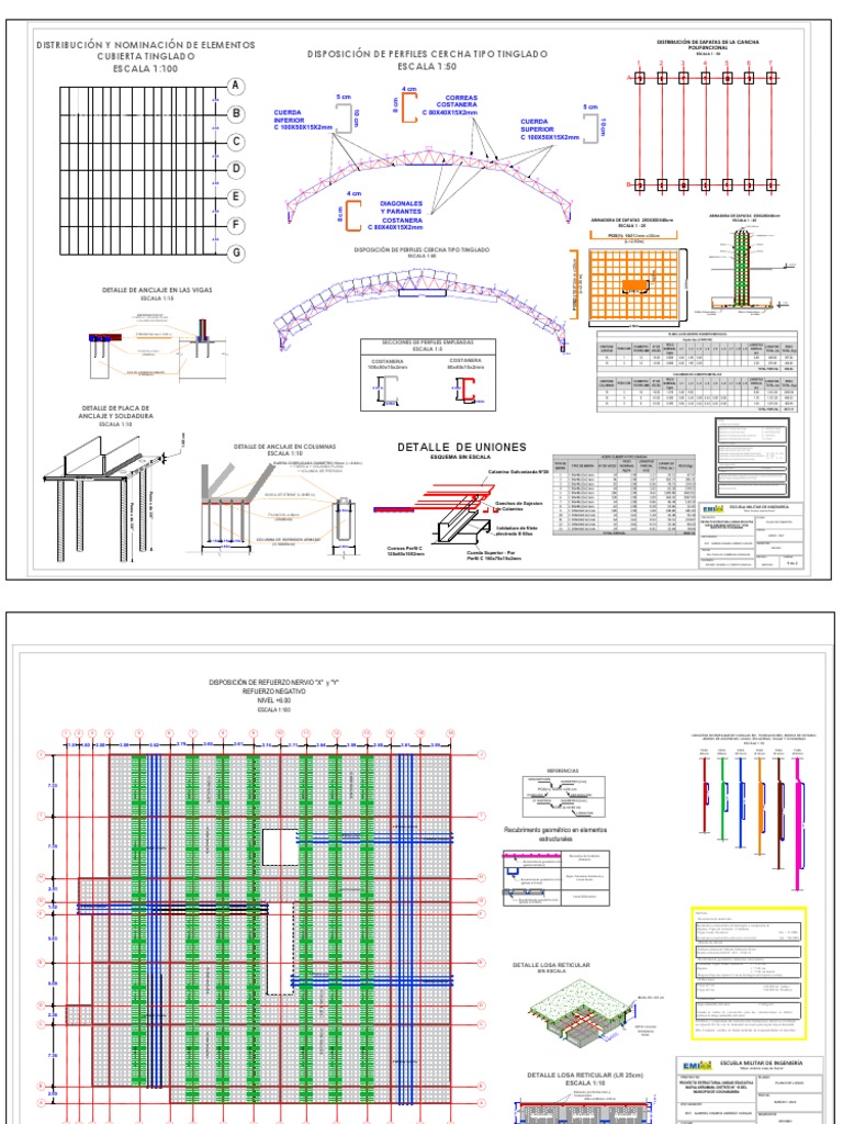 Planos Estructurales Gabriel | PDF | edificio | Sectores Economicos