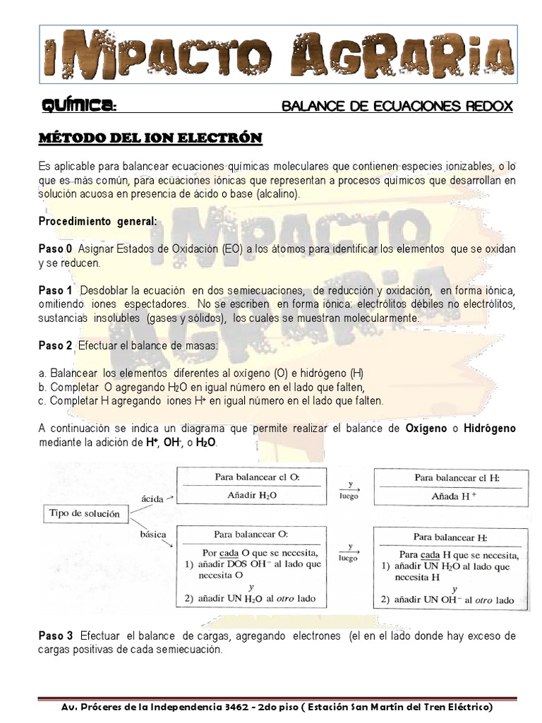 Balance Ion Electron | PDF | Redox | Ion