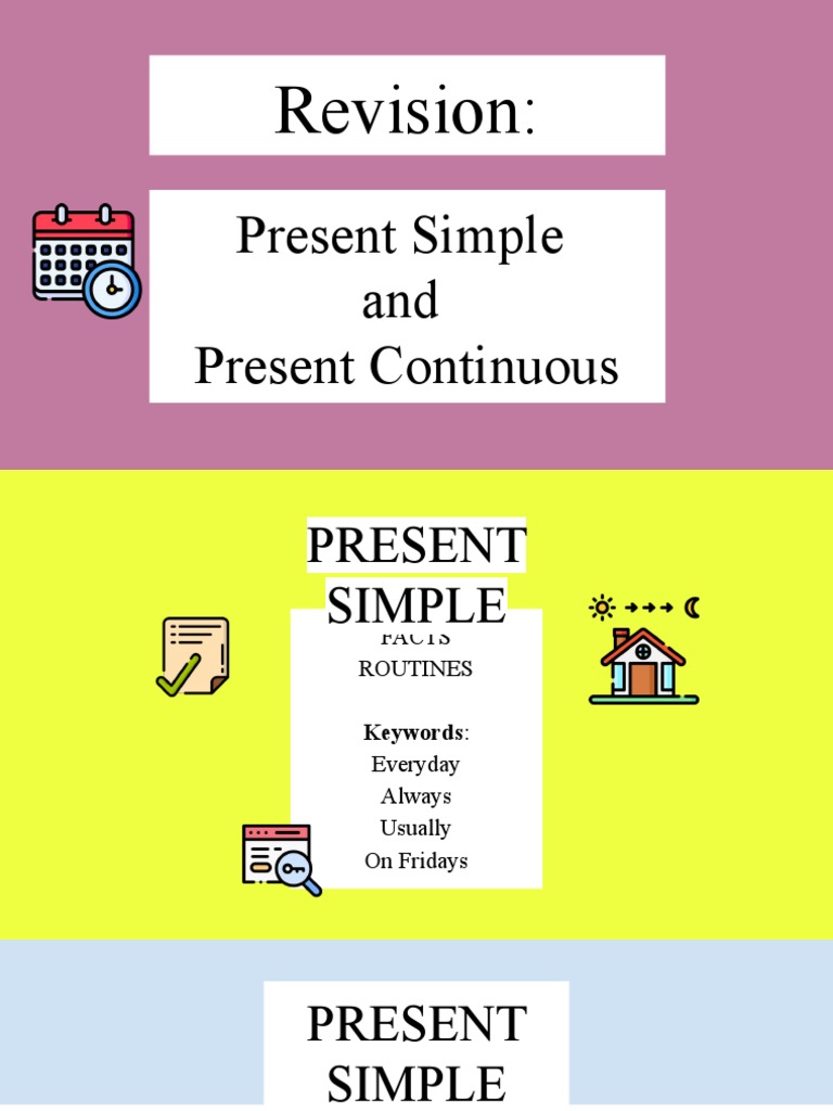 Present Simple and Present Continuous - Classroom | PDF | Linguistics ...