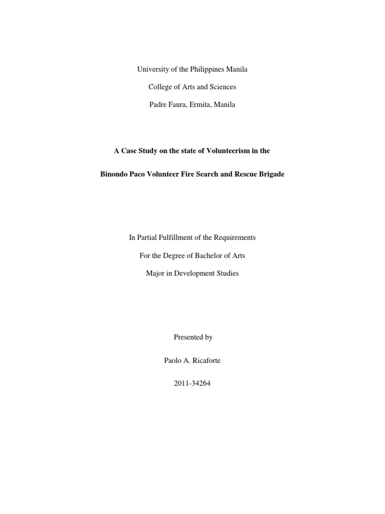 An Analysis of Motivations, Experiences and Challenges of Volunteer ...