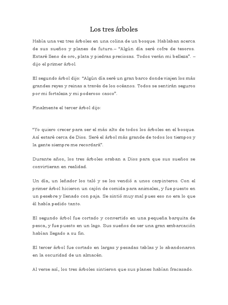 Los Tres Árboles | PDF | Jesús