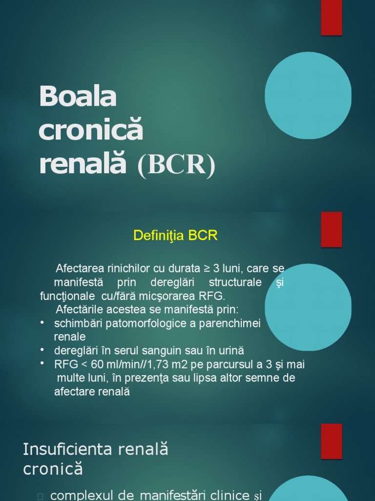Boala Cronica Renala (BCR) - 1 | PDF