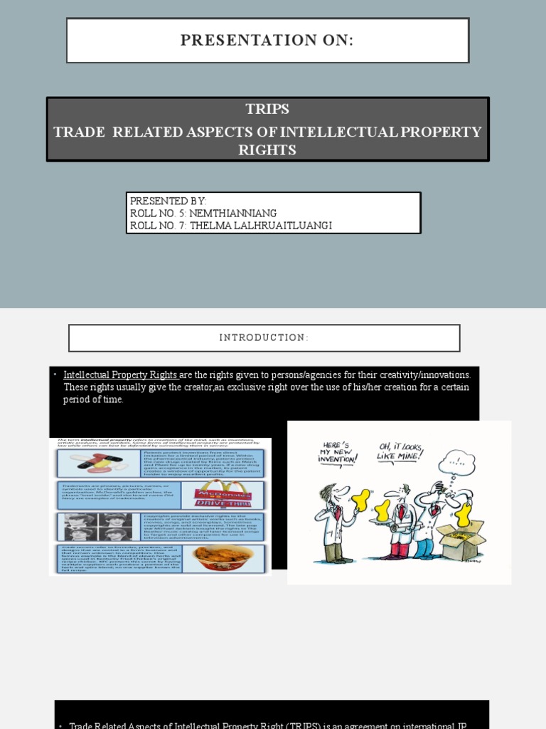 Overview of the TRIPS Agreement | PDF | Trips Agreement | Intellectual ...