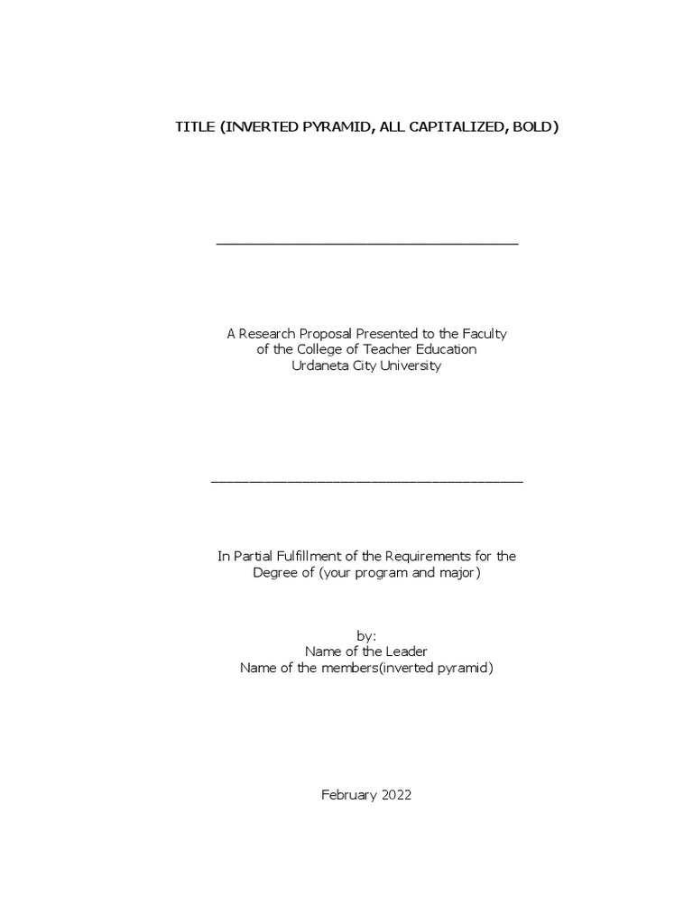 Research Proposal Template | PDF | Statistics | Scientific Method