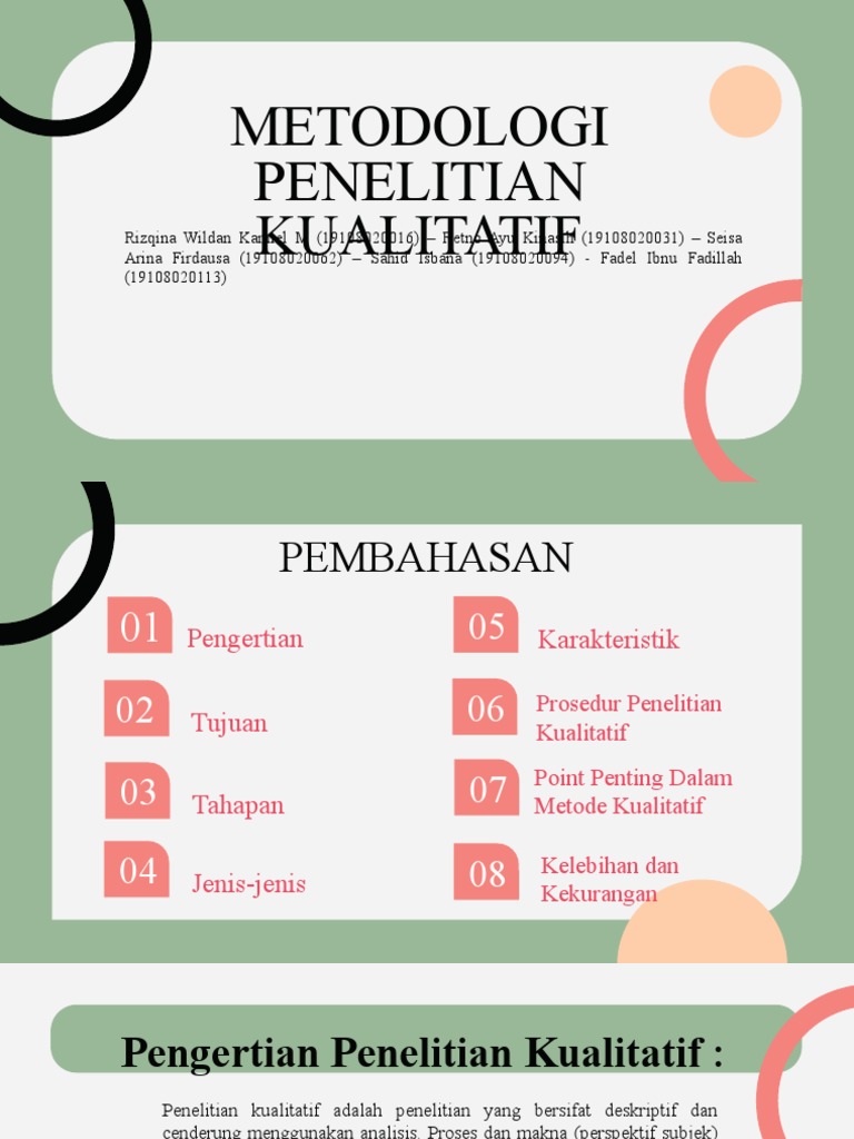 Metodologi Penelitian Kualitatif | PDF