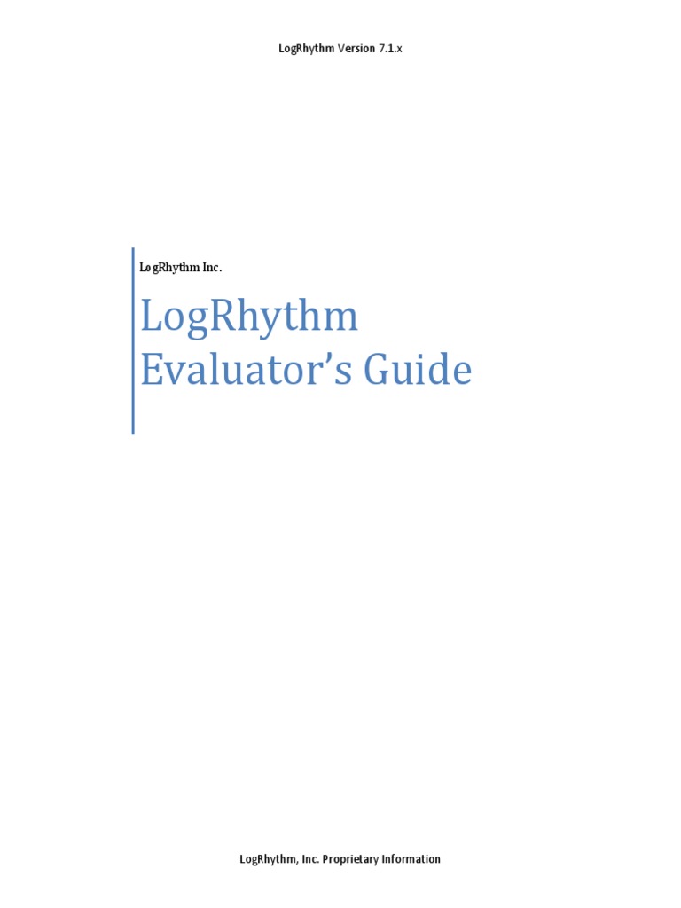 LogRhythm Evaluators Guide - 7x | PDF | Command Line Interface | Icon ...