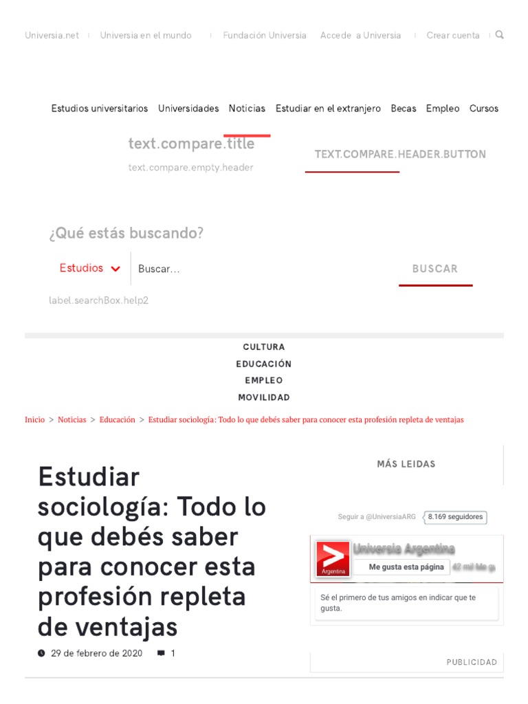 Estudiar Sociología - Todo Lo Que Debés Saber para Conocer Esta ...