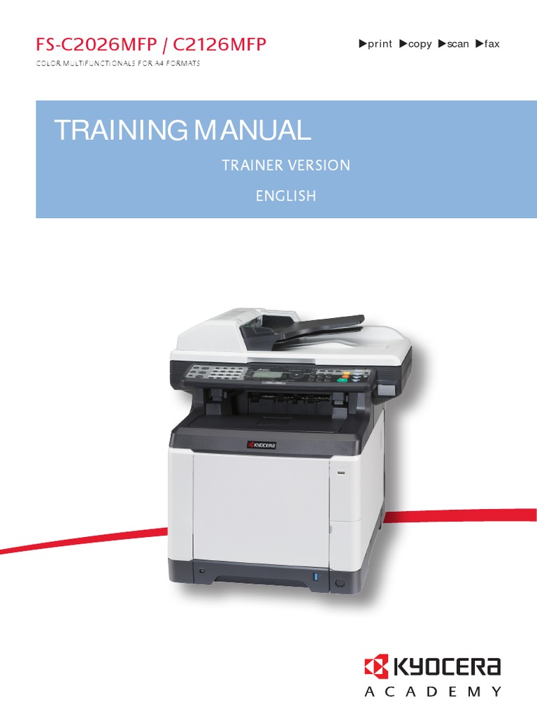 Training Manual C 2126 Eng Trainer | PDF | Operating System | Printer ...
