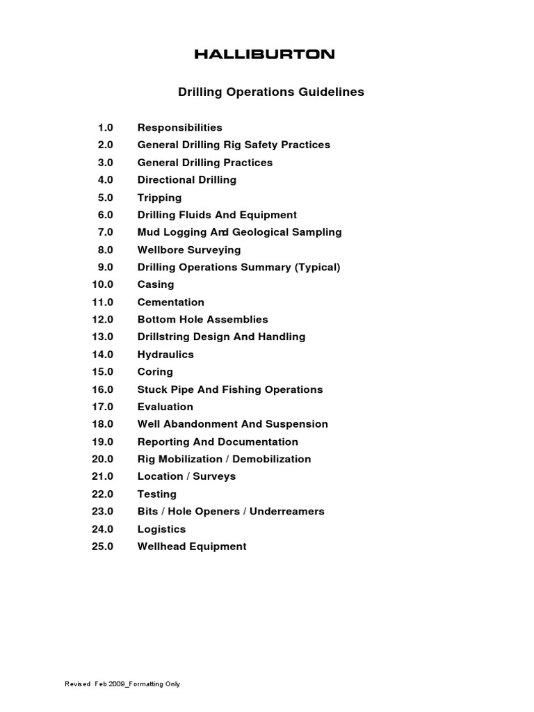 Drilling Operations Best Practices Guide | PDF | Casing (Borehole ...