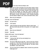 Senakulo Script (English) | PDF | Barabbas | Pontius Pilate